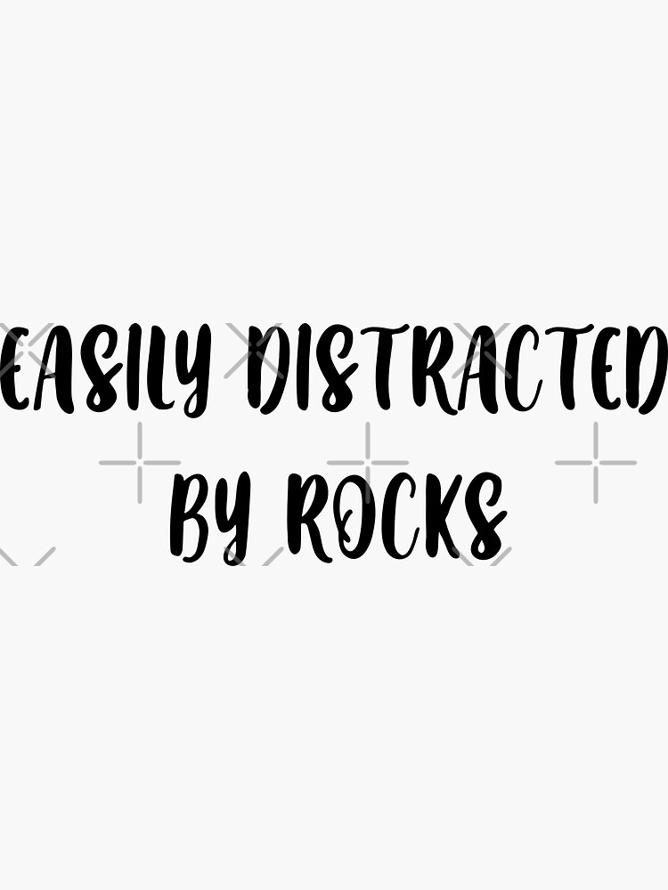 "easily distracted by rocks stickers, geology science stickers, i love ...