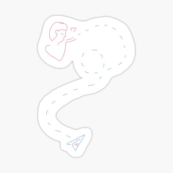 "sending love" Sticker for Sale by emholt | Redbubble