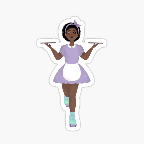 "Waitress" Sticker for Sale by KailynDDesign | Redbubble