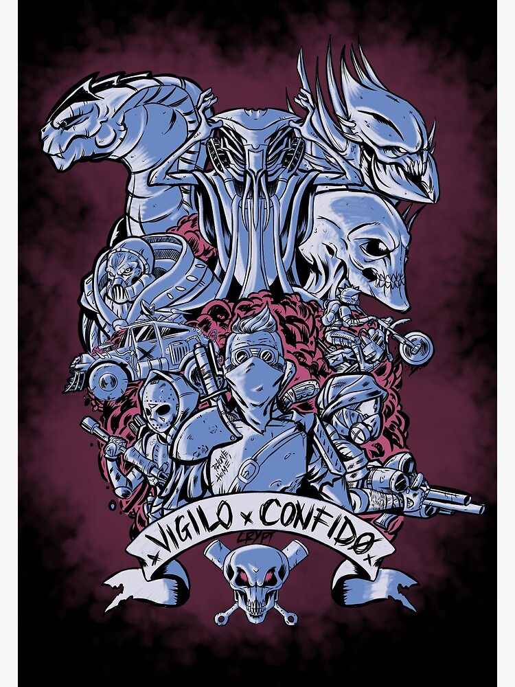 "Vigilo Confido (prints)" Canvas Print by Richicrypt | Redbubble