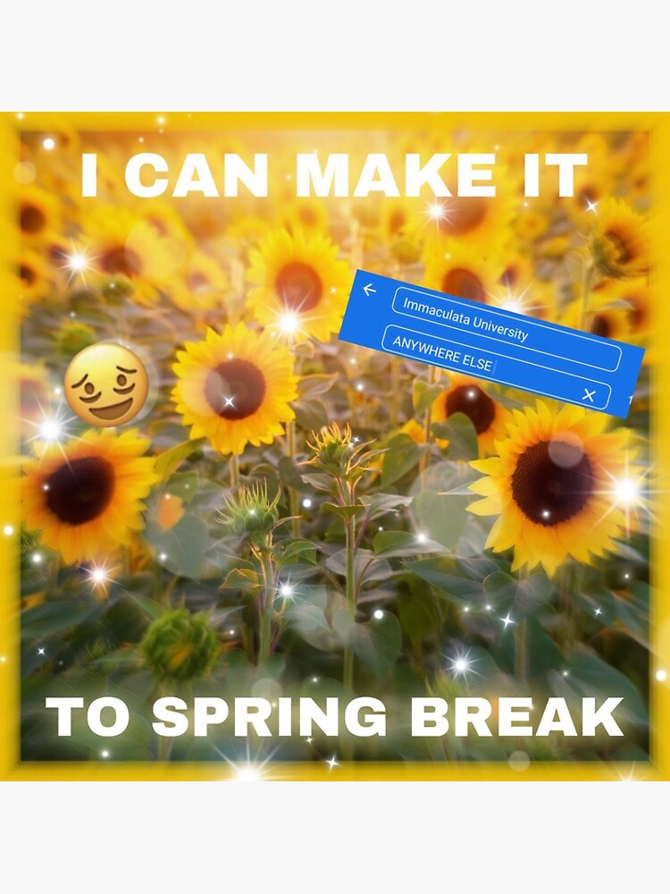 "Spring Break" Sticker for Sale by MacAffirmations | Redbubble