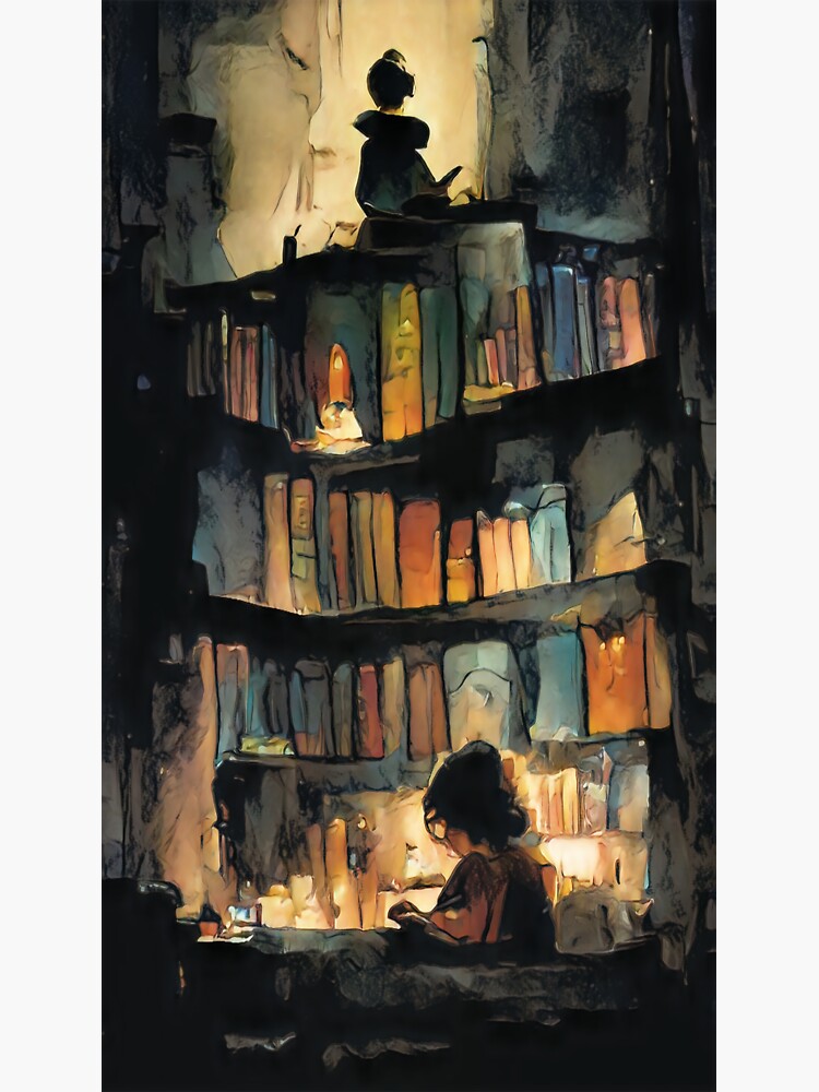 "Midnight Owl #1" Sticker for Sale by Deep-Fried-Ai | Redbubble