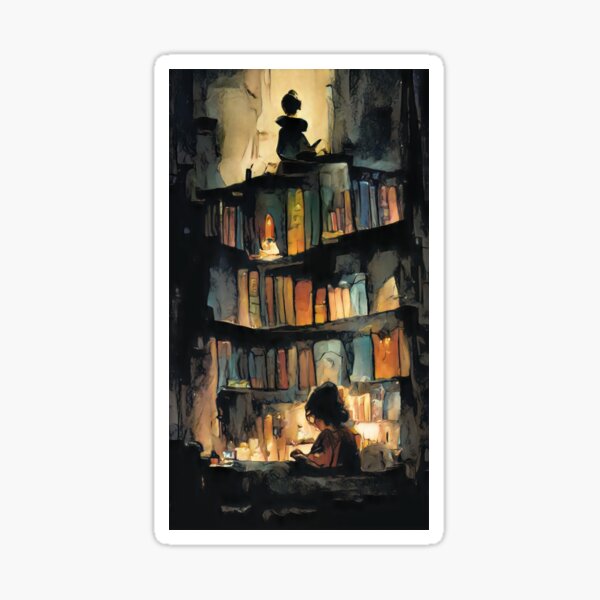 "Midnight Owl #1" Sticker for Sale by Deep-Fried-Ai | Redbubble