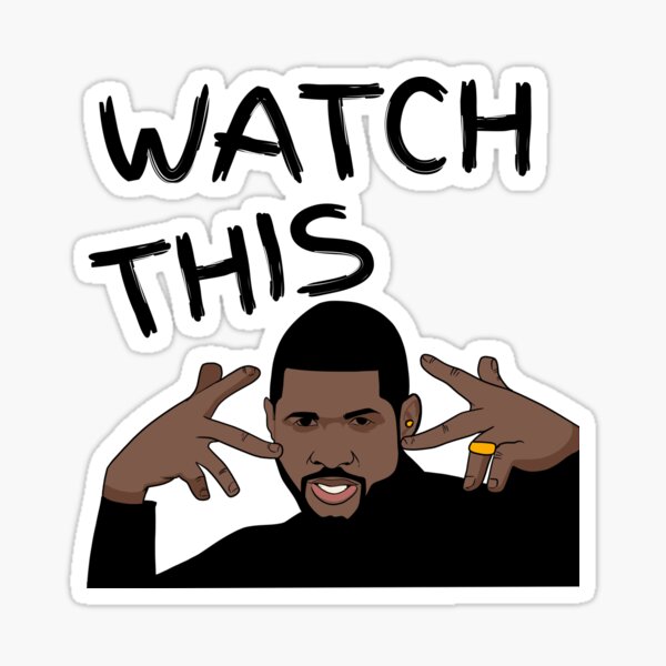 "Watch This Usher Tiny Desk Concert Meme" Sticker for Sale by Buleef ...