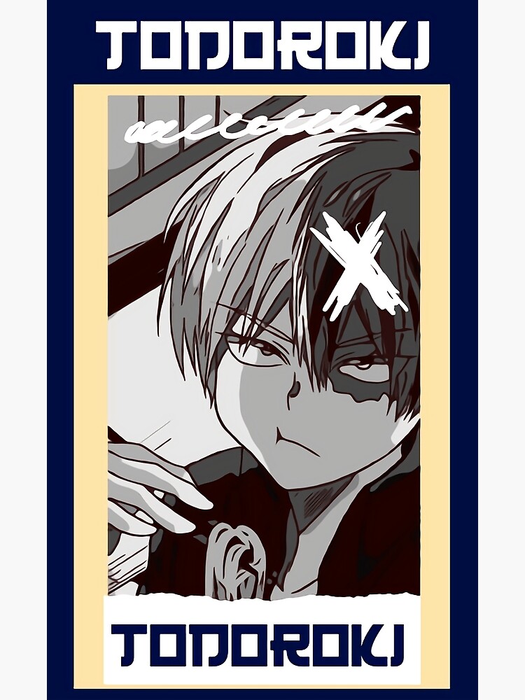 "MHA Anime Shoto Todoroki/Best Seller Design For You" Art Print for ...