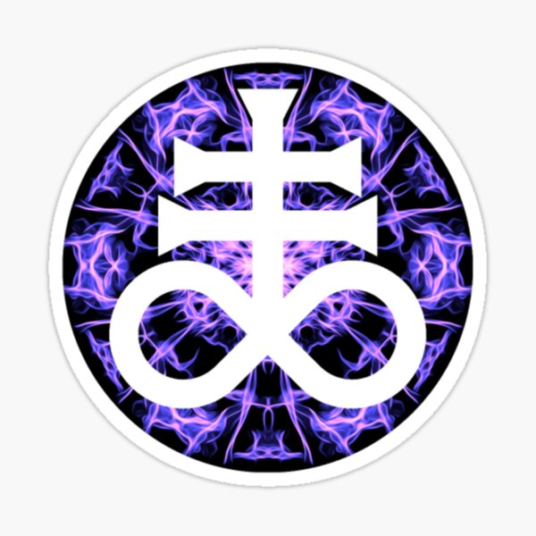 Pegatina «Leviatán - Símbolo de la cruz de satanás» de RobertoSirigu ...