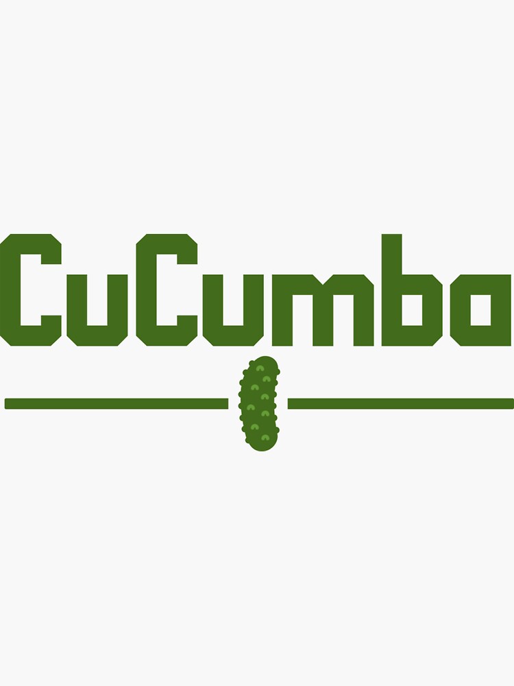 "Cucumba " Sticker for Sale by BirgittaEngel | Redbubble