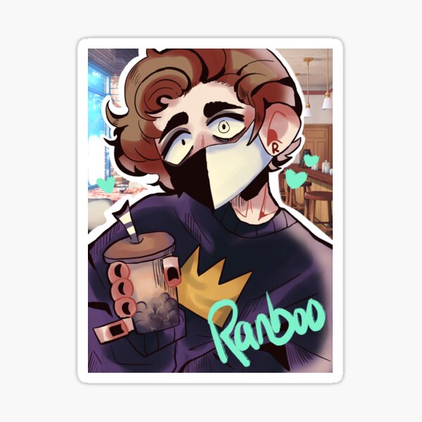 "Ranboo!" Sticker for Sale by Klcstar | Redbubble