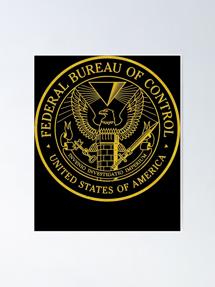 "Federal Bureau of Control Control Game Logo Distressed Logo" Poster ...