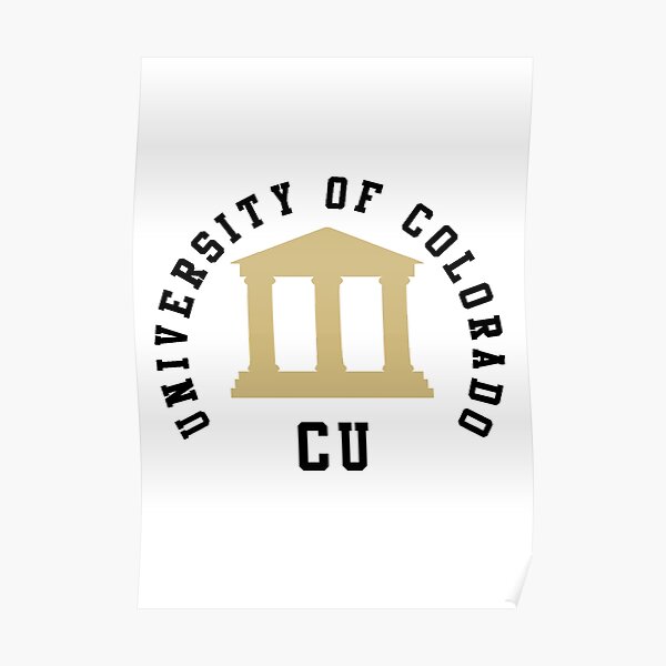 "University Of Colorado Boulder colorado logo" Poster for Sale by ...