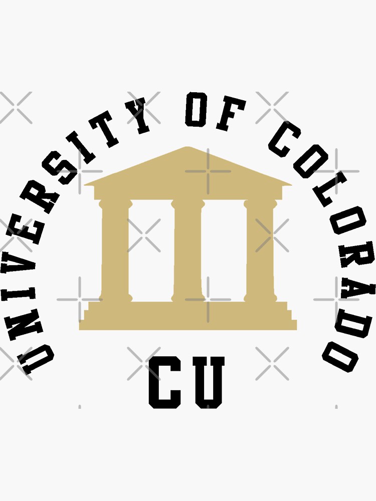 "University Of Colorado Boulder colorado logo" Sticker for Sale by ...