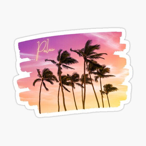 "Palau" Sticker for Sale by PolyMicroMela | Redbubble