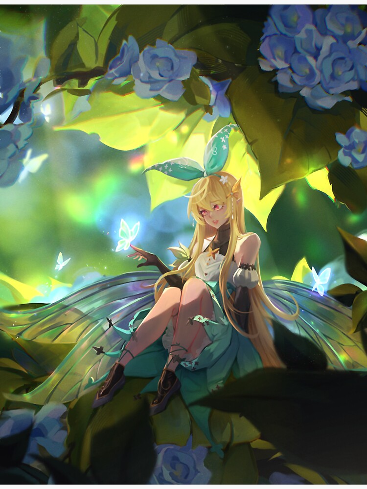 "Cute Pomu Rainpuff - Nijisanji " Sticker for Sale by Galactrick ...