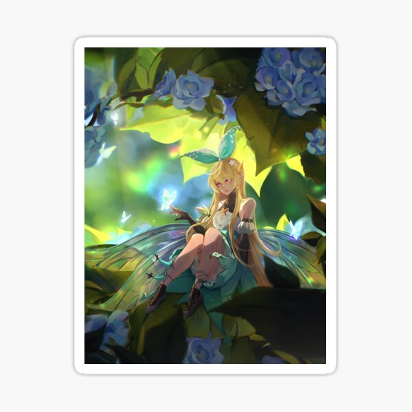 "Cute Pomu Rainpuff - Nijisanji " Sticker for Sale by Galactrick ...