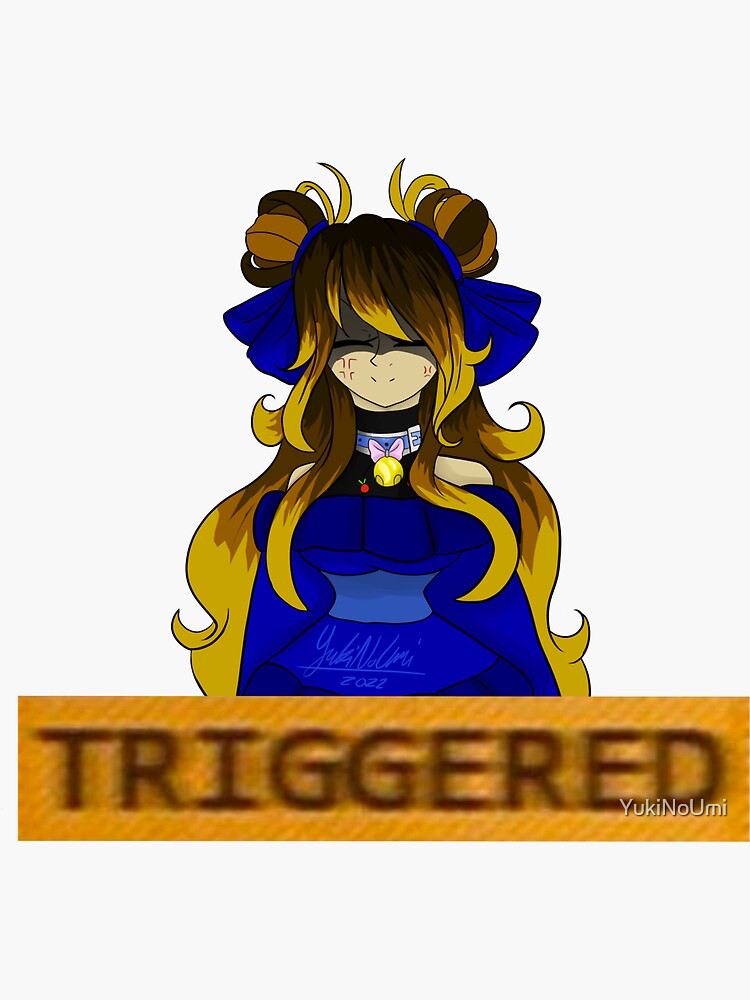 "Artist Yuki - Triggered" Sticker for Sale by YukiNoUmi | Redbubble