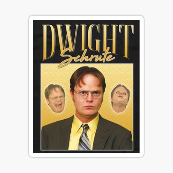 "dwight schrute the office" Sticker for Sale by Valentinesday69 | Redbubble