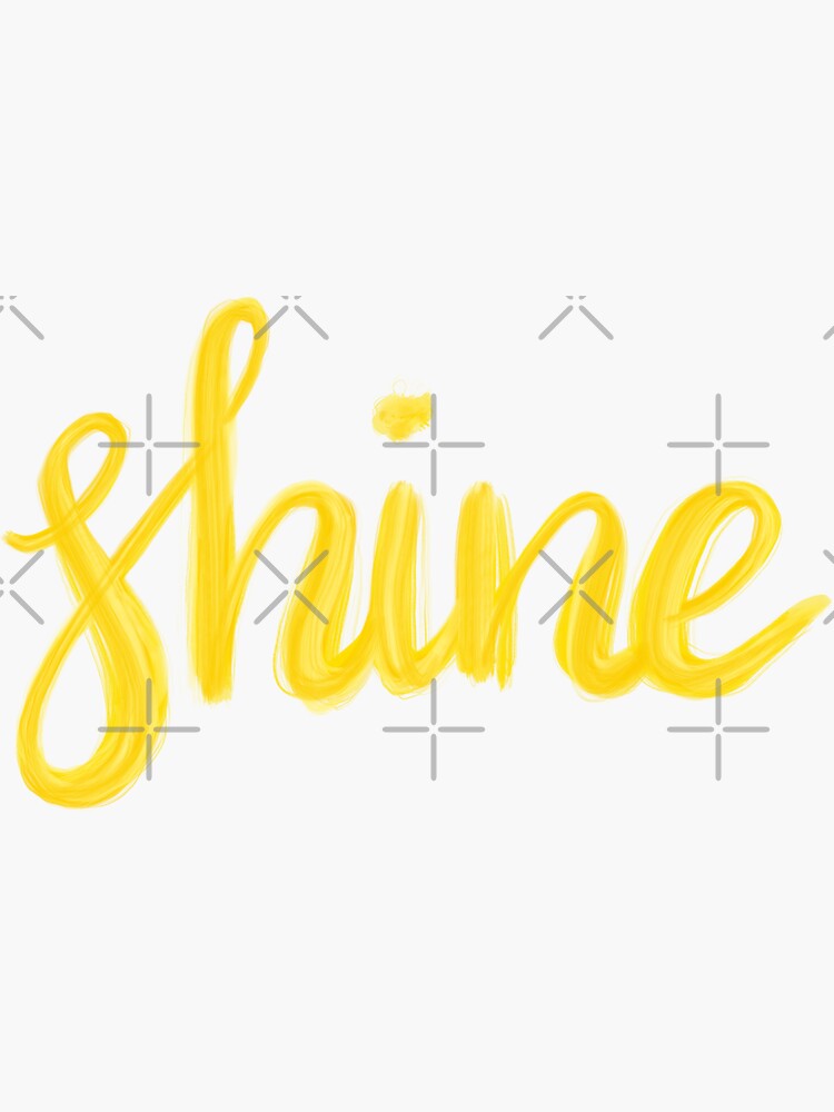"Shine" Sticker for Sale by randomnous | Redbubble