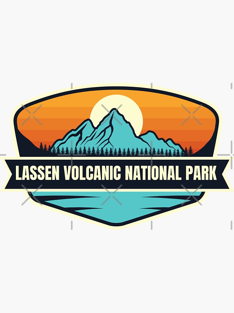 "Lassen Volcanic National Park" Sticker for Sale by retrotravelart ...