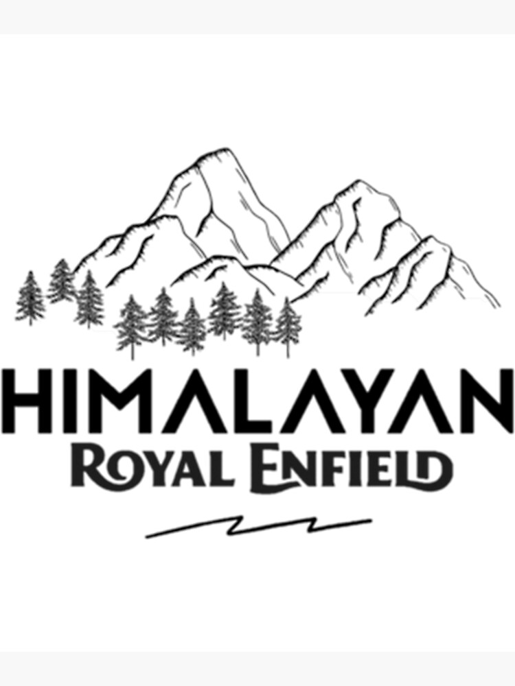 "Royal Enfield - Himalayan - Mountain Adventure Logo - White " Art ...