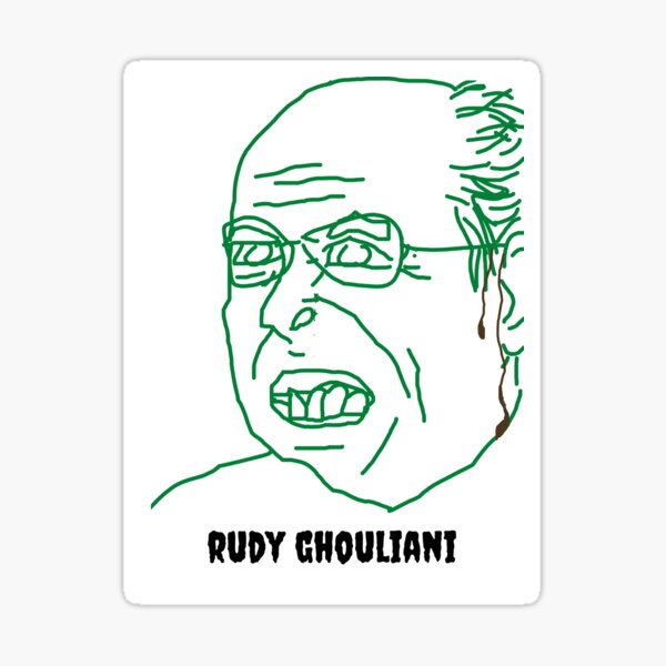 "RUDY GHOULIANI" Sticker for Sale by JoePatriot | Redbubble
