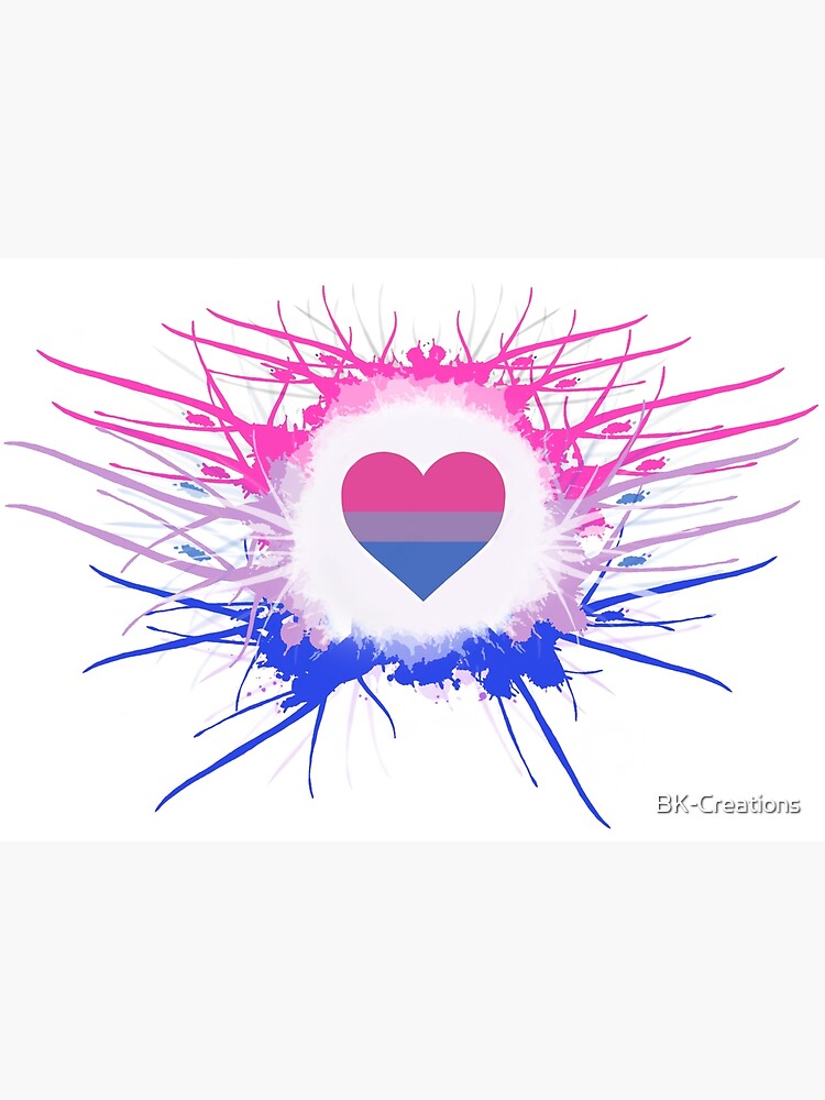"Bi Pride Flag Heart " Poster for Sale by BK-Creations | Redbubble