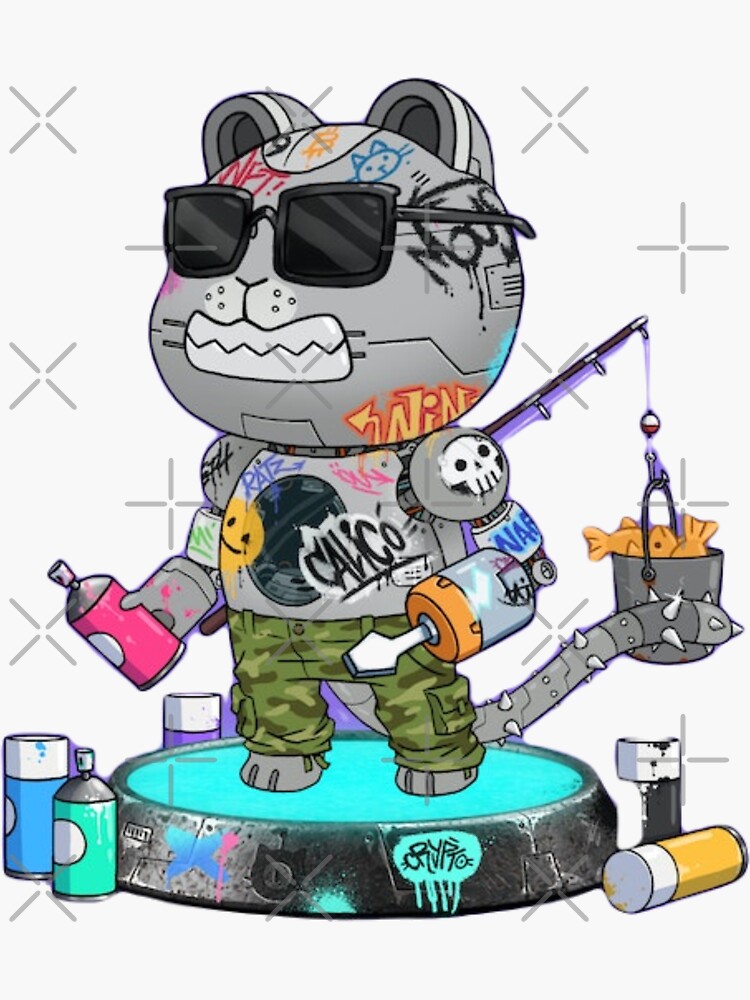 "CATBOTICA | CATS Stickers | Meow!" Sticker for Sale by Stickerscats ...