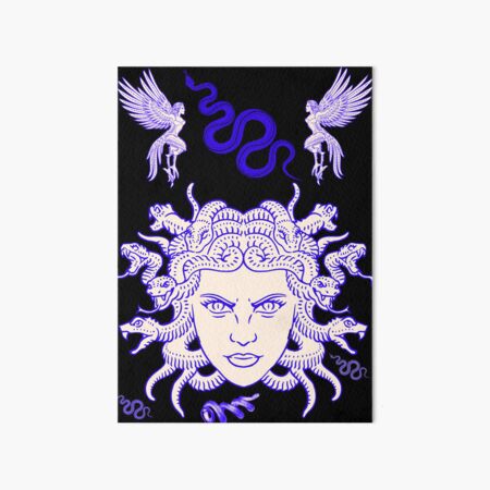 "MEDUSA HEAD ANGLES,SNAKES" Art Board Print for Sale by teesloveit ...
