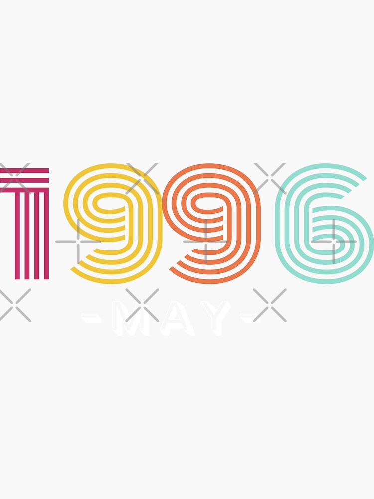 "Legend Since May 1996" Sticker for Sale by byrne-ma | Redbubble