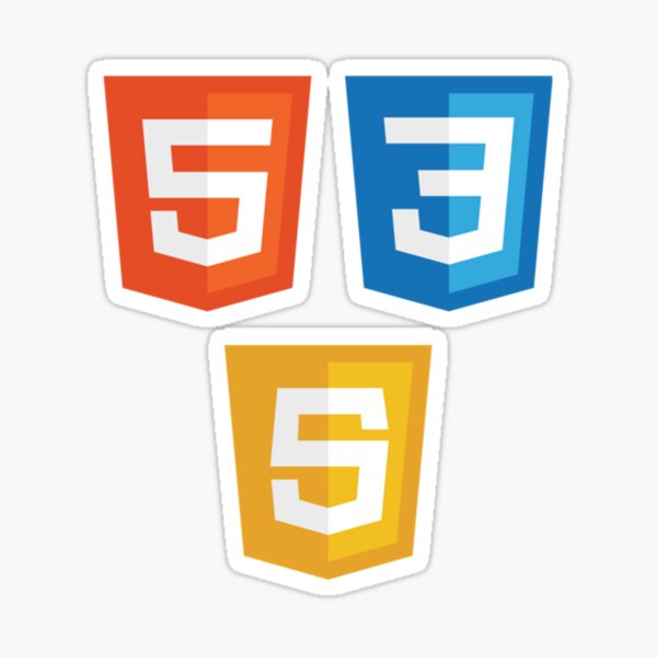 "Html Css Javascript " Sticker for Sale by WearStormLily | Redbubble