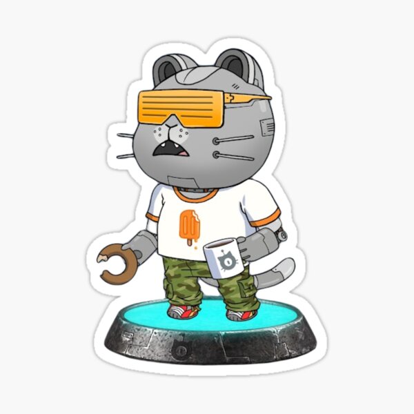 "CATBOTICA | CATS Stickers | Meow!" Sticker for Sale by Stickerscats ...