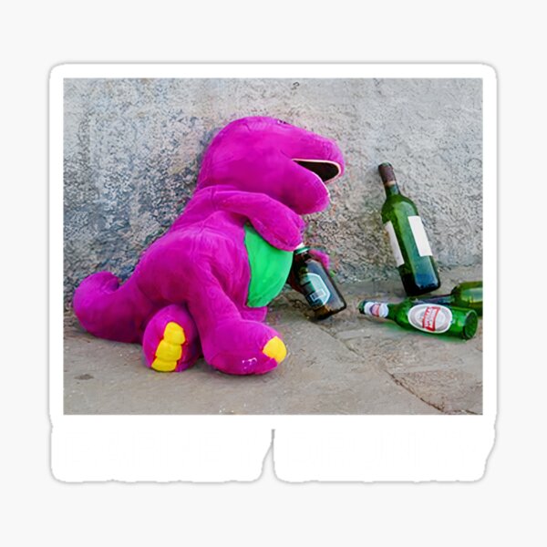 Pegatina «barney borracho» de CharsyWatson | Redbubble