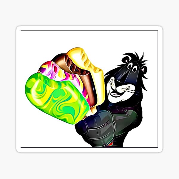 "Blackie sml framed" Sticker for Sale by AtomicTiki71 | Redbubble