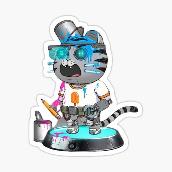 "CATBOTICA | CATS Stickers | Meow!" Sticker for Sale by Stickerscats ...