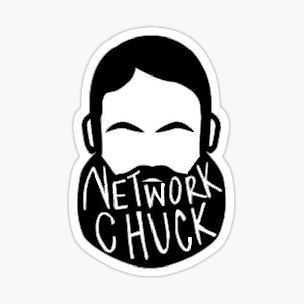 "Network Chuck" Sticker for Sale by KingSlayer80 | Redbubble