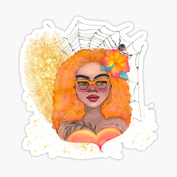 "African WOMAN GOLDEN BEAUTIFUL designs for ladies " Sticker for Sale ...