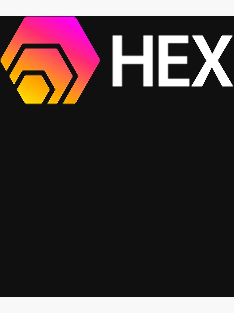 "Hex crypto hexagon logo" Poster for Sale by EmilyGonzales65 | Redbubble