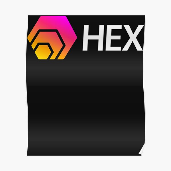 "Hex crypto hexagon logo" Poster for Sale by EmilyGonzales65 | Redbubble