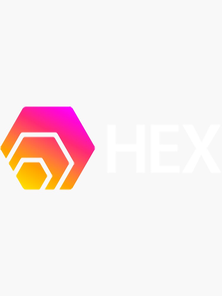 "Hex crypto hexagon logo" Sticker for Sale by EmilyGonzales65 | Redbubble