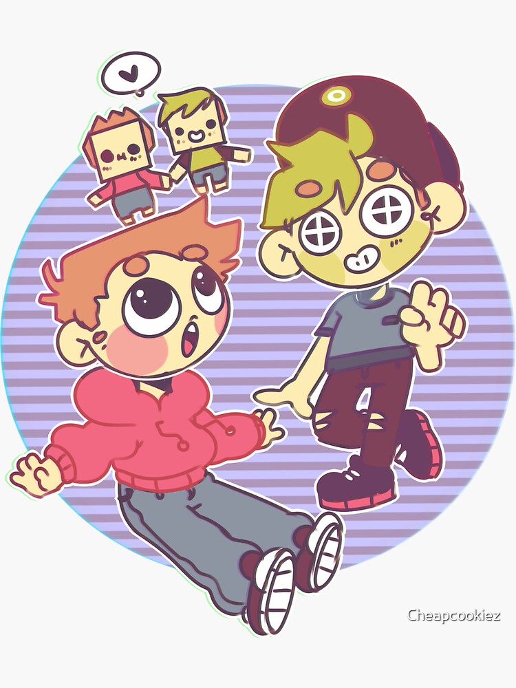 "Jack and Pixlpit !" Sticker for Sale by Cheapcookiez | Redbubble