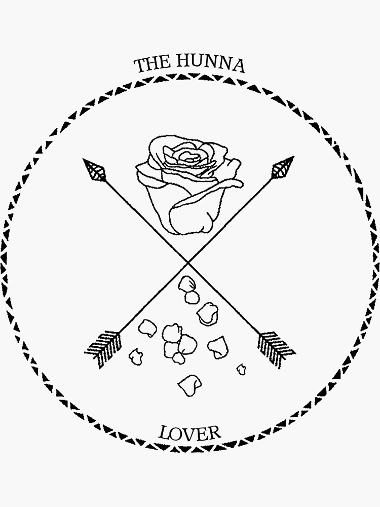 "THE HUNNA" Sticker for Sale by bnareahgra | Redbubble
