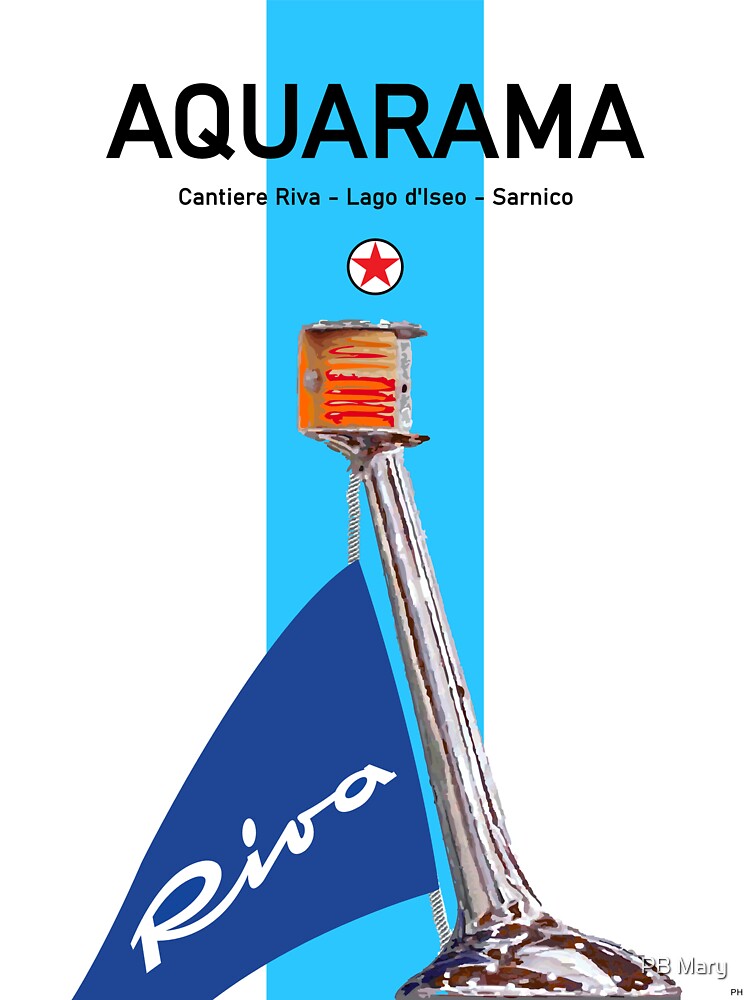 "Riva Aquarama Runabout Boat Classic" Sticker for Sale by Valtoria ...