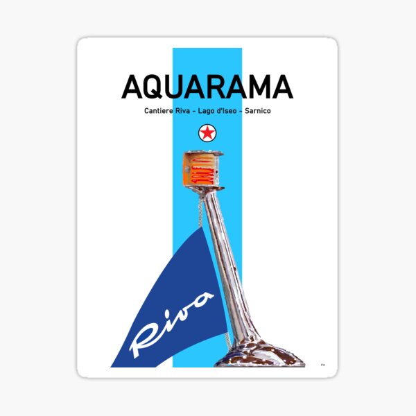 "Riva Aquarama Runabout Boat Classic" Sticker for Sale by Valtoria ...