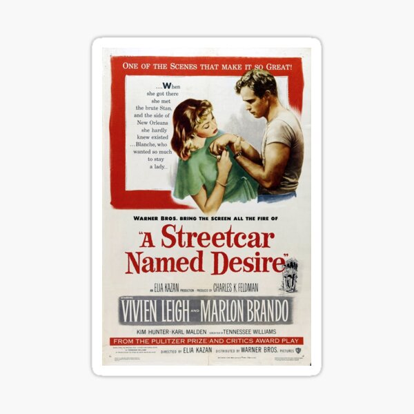 "A Streetcar Named Desire" Sticker for Sale by didinkacong | Redbubble