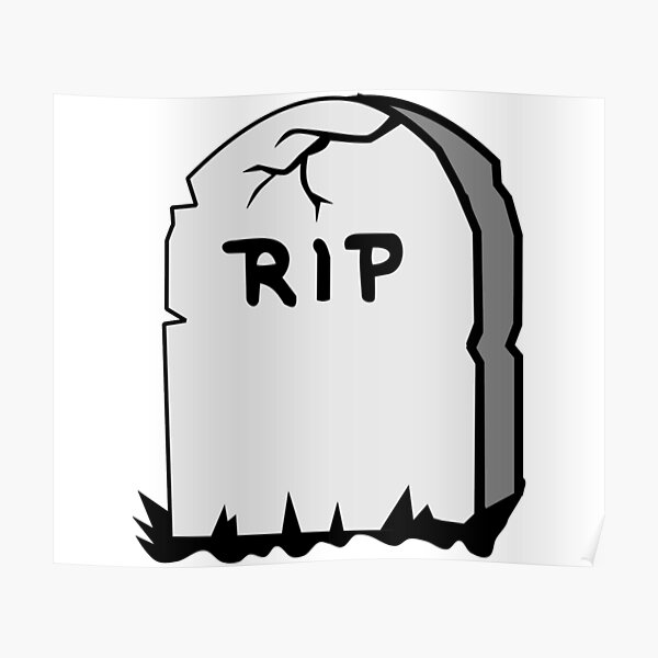 " Headstone Cemetery Grave Graveyard Death Memorial" Poster for Sale by ...