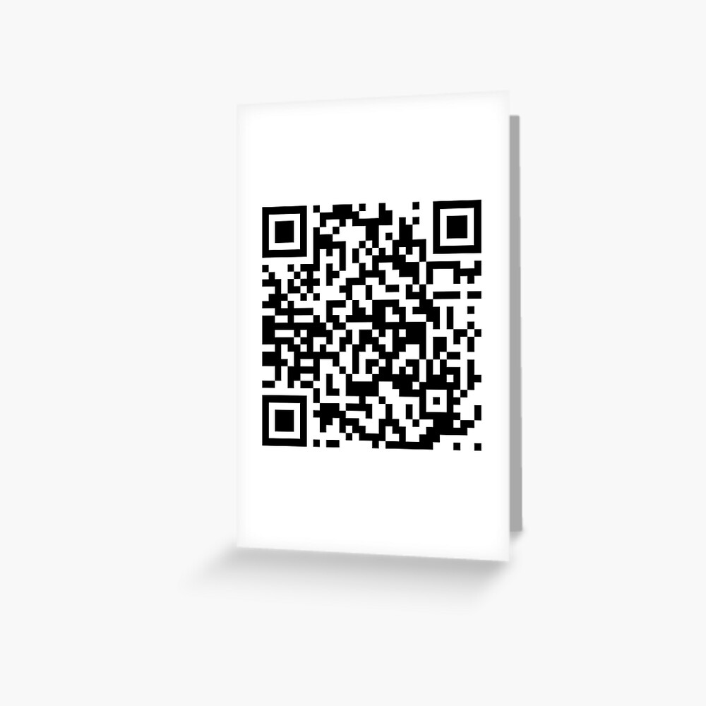"Rude - MAGIC! - QR Code" Greeting Card for Sale by MusicQrCodes ...