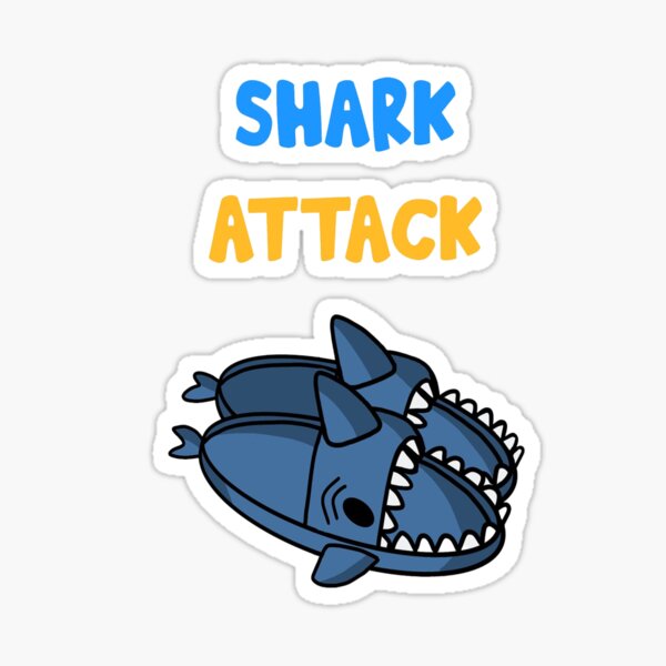 "SHARK ATTACK" Sticker for Sale by Ezenhiar | Redbubble