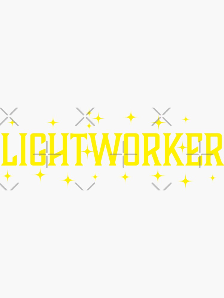 "LIGHTWORKER Serif" Sticker for Sale by JashJhaveri | Redbubble