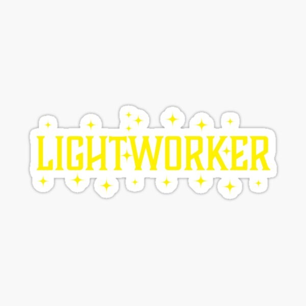 "LIGHTWORKER Serif" Sticker for Sale by JashJhaveri | Redbubble