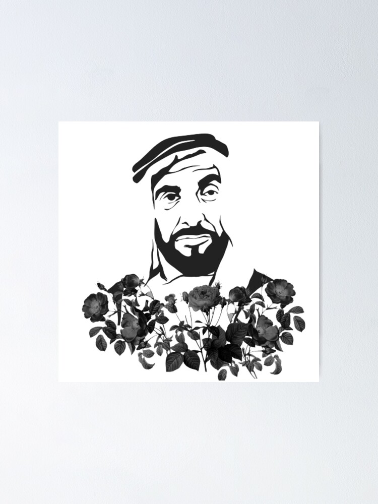"Sheikh Zayed " Poster for Sale by btscapricorn | Redbubble