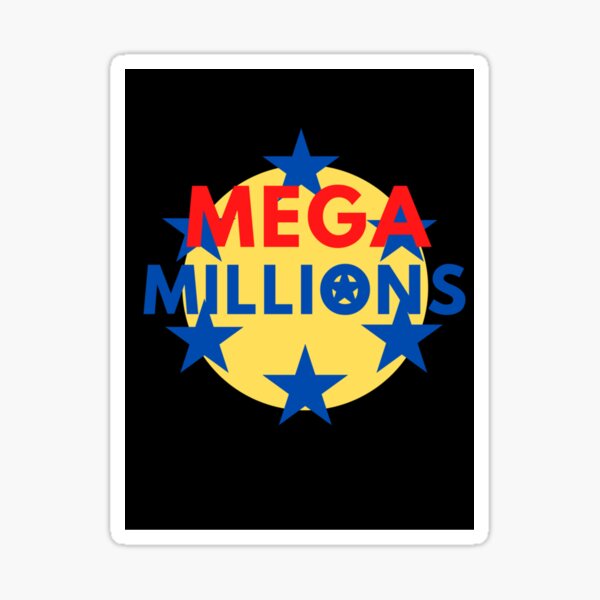 "Mega Millions " Sticker for Sale by AgHinds | Redbubble